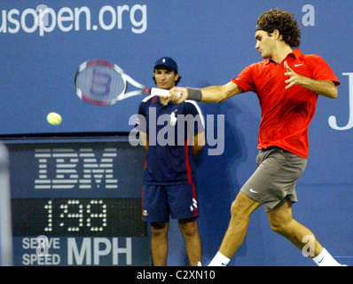 Roger Federer 2008 US Open - Day 9 New York City, USA - 02.09.08 Stock ...