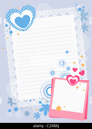 fancy letter paper backdrop Stock Photo - Alamy