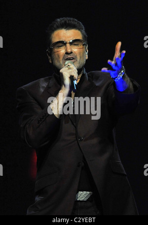 George Michael performs his last concert at Earls Court London, England ...