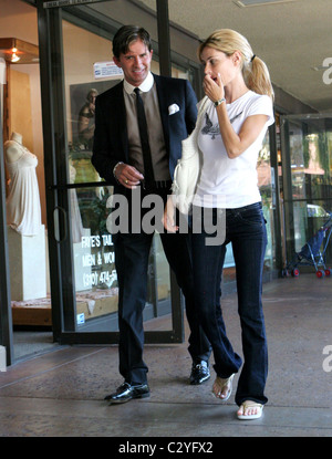 Dr. Robert Rey and Hayley Rey out and about in Beverly Hills Los Stock ...