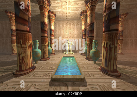ANUBIS TEMPLE - A temple to worship the Egyptian god Anubis Stock Photo ...