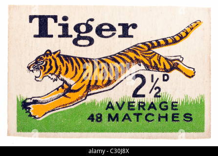 Old vintage matchbox front label for Scottish Bluebell Matches ...