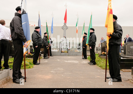 Members of the Irish Nationalist Liberation Army (INLA) attending a ...