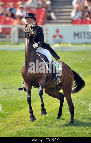Ruth Edge riding Two Thyme competes in the afternoon session of the ...