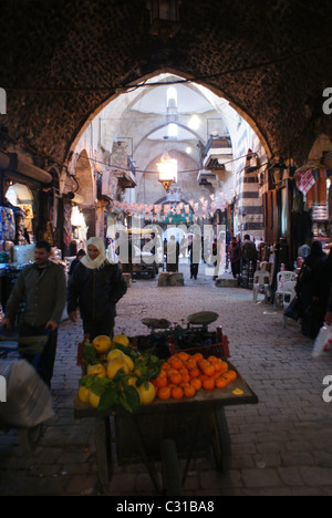 Syria: Gold shops in the gold souk (bazaar) within the ancient Great ...