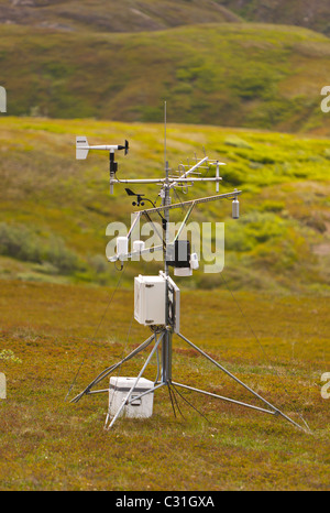 ALASKA, USA - Portable remote weather station at Eielson Visitor Center ...