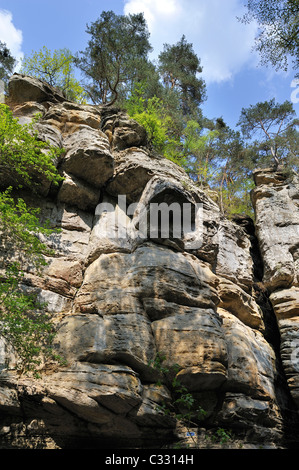 The sandstone rock formation Perekop in Berdorf, Little Switzerland ...
