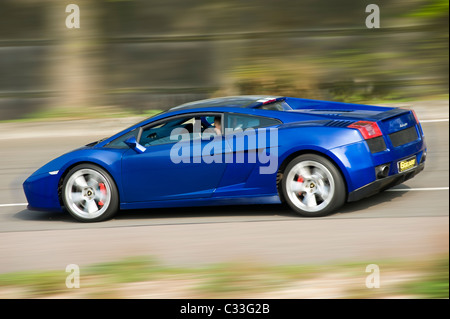 Lamborghini on track, Longcross, London April 2011 Stock Photo - Alamy