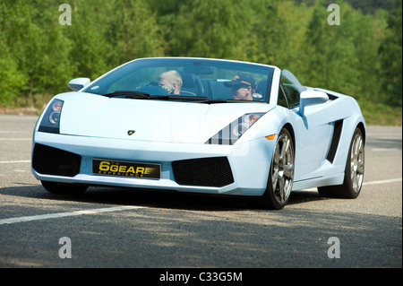 Lamborghini on track, Longcross, London April 2011 Stock Photo - Alamy