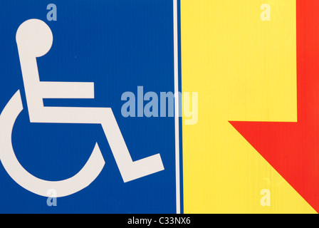 Disabled access sign Stock Photo - Alamy