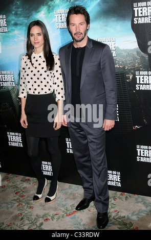 Jennifer Connelly and Keanu Reeves Photocall for the French release of ...
