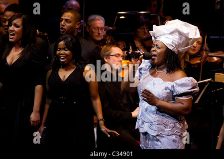 Brown Lindiwe Mkhize performing at the 'BBC Radio celebrates the music ...