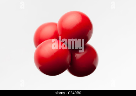 Nucleus of a helium atom visualised (model Stock Photo - Alamy