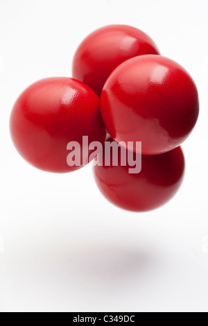 Nucleus of a helium atom visualised (model Stock Photo - Alamy
