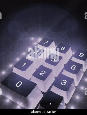 KEYPAD NUMBERS KEYS KEYBOARD TECHNOLOGY LETTERS Stock Photo - Alamy