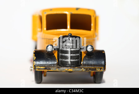 Yellow bedford dinky toy lorry Stock Photo - Alamy