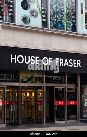 House of Fraser store sign logo in Cardiff, Wales, UK Stock Photo - Alamy