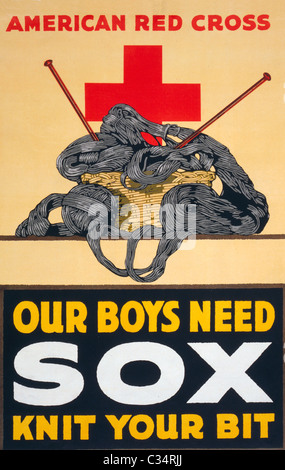 Our boys need sox, knit your bit, American Red Cross (1918) World War I ...