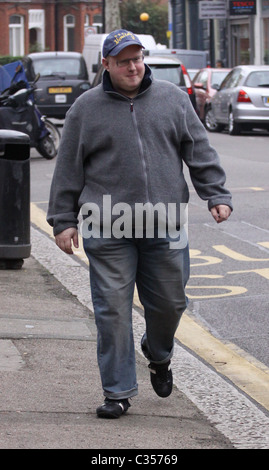British comedy actor Matt Lucas returning into David Walliams' car ...