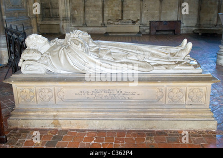 The tomb of Charles Richard Sumner Bishop 1827 at Winchester Cathedral ...