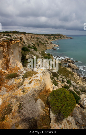 marfa ridge walk isle of malta Stock Photo - Alamy