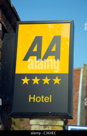 AA hotel star rating sign Stock Photo - Alamy