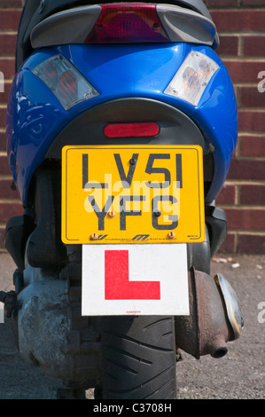 Motor cycle number license plate ; Island Roatan ; country Honduras ...