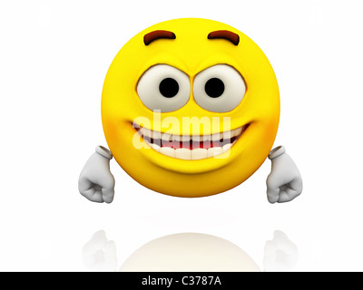 Smiley, emoticon. Facial expression. Wonder emotional expression on a ...