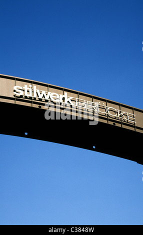 Hamburg Altona, Grosse Elbstrasse, Stilwerk Bridge, Fischmarkt Building ...