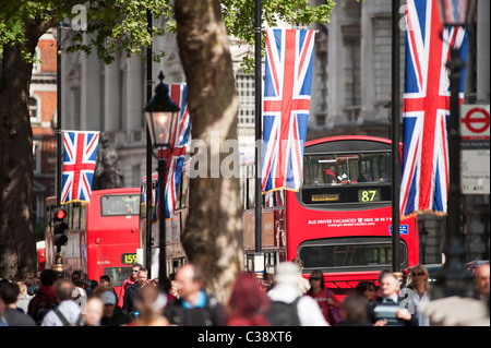 Large Union Flags hanging on the Wheatsheaf public house in ...