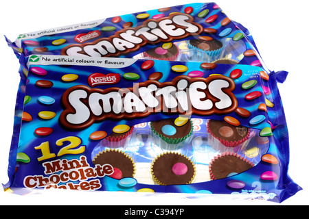 Two 12 packets of Nestle Smarties mini chocolate cakes Stock Photo - Alamy