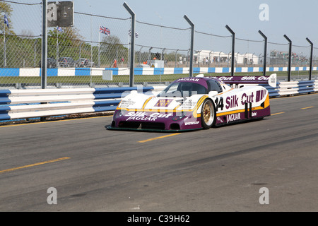Jaguar XJR8 Silk Cut Le Mans Sports Race Car Giving Demonstration at ...