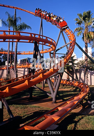 The Scorpion Roller coaster ride, Busch Gardens Theme Park, Tampa ...