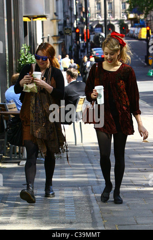 Fifi Brown and Peaches Geldof seen shopping together at Dolce & Gabbana ...