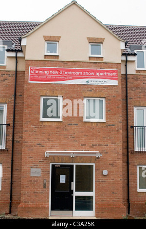 Persimmon signage on a housing development in Hertfordshire Stock Photo ...