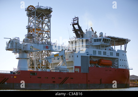 deep water well intervention vessel "Sarah" alongside quay at Montrose ...