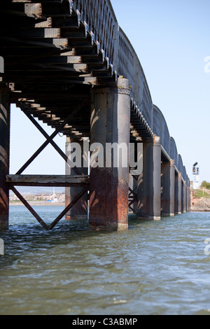 Rust and corrosion on Bridge support for railway lines Montrose Scotland UK Stock Photo - Alamy