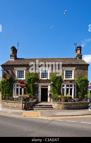 Bakewell Derbyshire The Castle Inn pub public house in the town centre ...