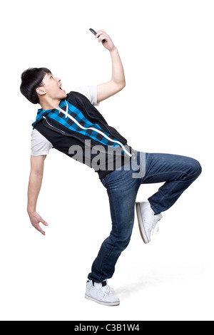 Breakdancer standing on hand Stock Photo - Alamy