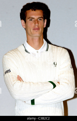 Andy Murray launches Fred Perry bespoke Wimbledon Tennis Kit at The ...