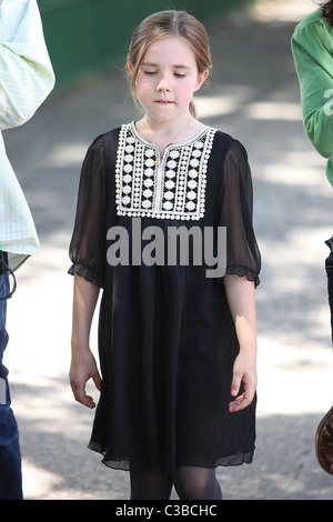 Ruby Jerins Cast members of 'Remember Me' filming on location in Queens ...