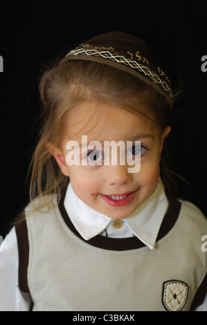Shalev, Young Jewish boy of three having his first ritual haircut ...