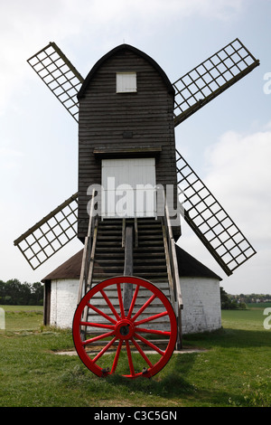 Pitstone Windmill, Ivinghoe, Buckinghamshire, England. This old post ...