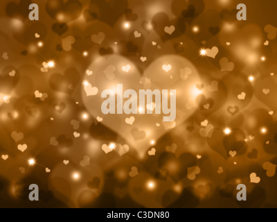 Valentines background of many hearts Stock Photo - Alamy