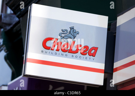 Chelsea Building Society sign Stock Photo - Alamy