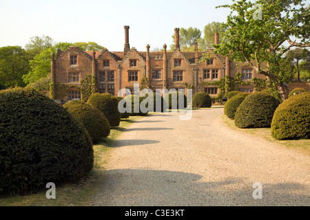 Elizabethan manor house Seckford Hall near Woodbridge Suffolk England ...