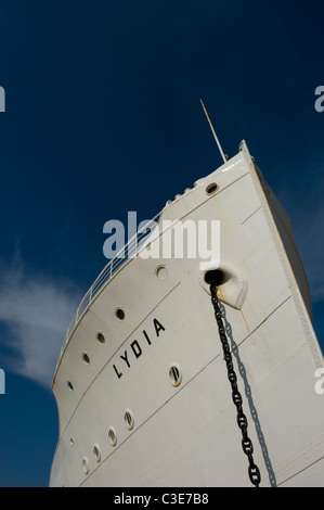 Once travelling to Beyrouth, the steamship "Le Lydia" today serves as ...