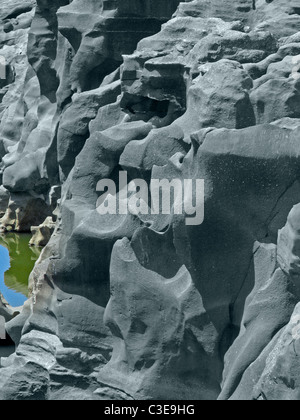 Rock sculptures Situated in the bed of river Ghod near Nighoj at Kund ...
