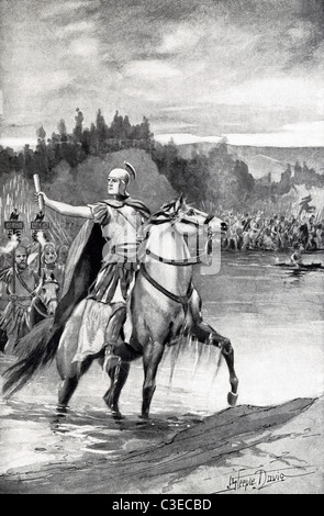 Caesar Crosses Rubicon Stock Photo - Alamy