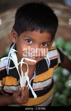 cute boy Andhra Pradesh South India Stock Photo - Alamy